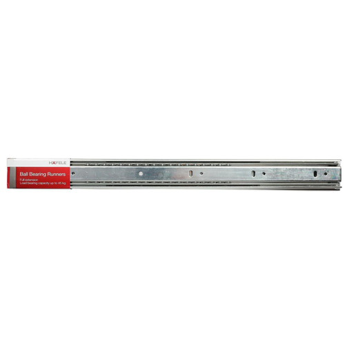 Hafele 500mm Silver Ball Bearing Runners - Pair - Bunnings New Zealand