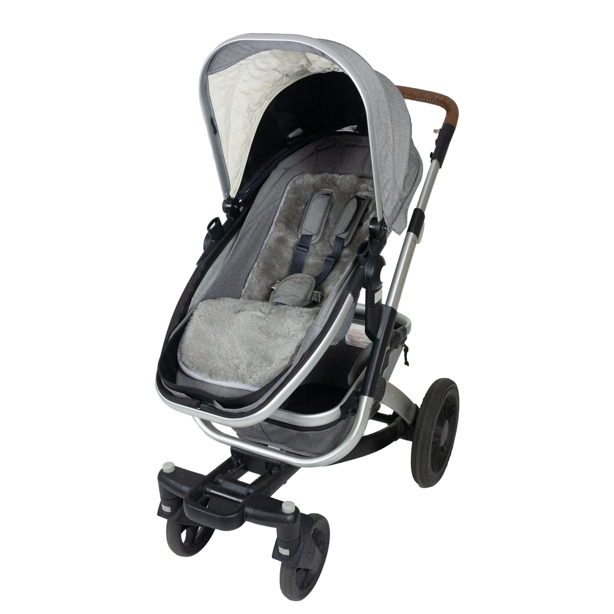 Naturally Sheepskins Grey Lambskin Pram Liner (Universal Fit ...