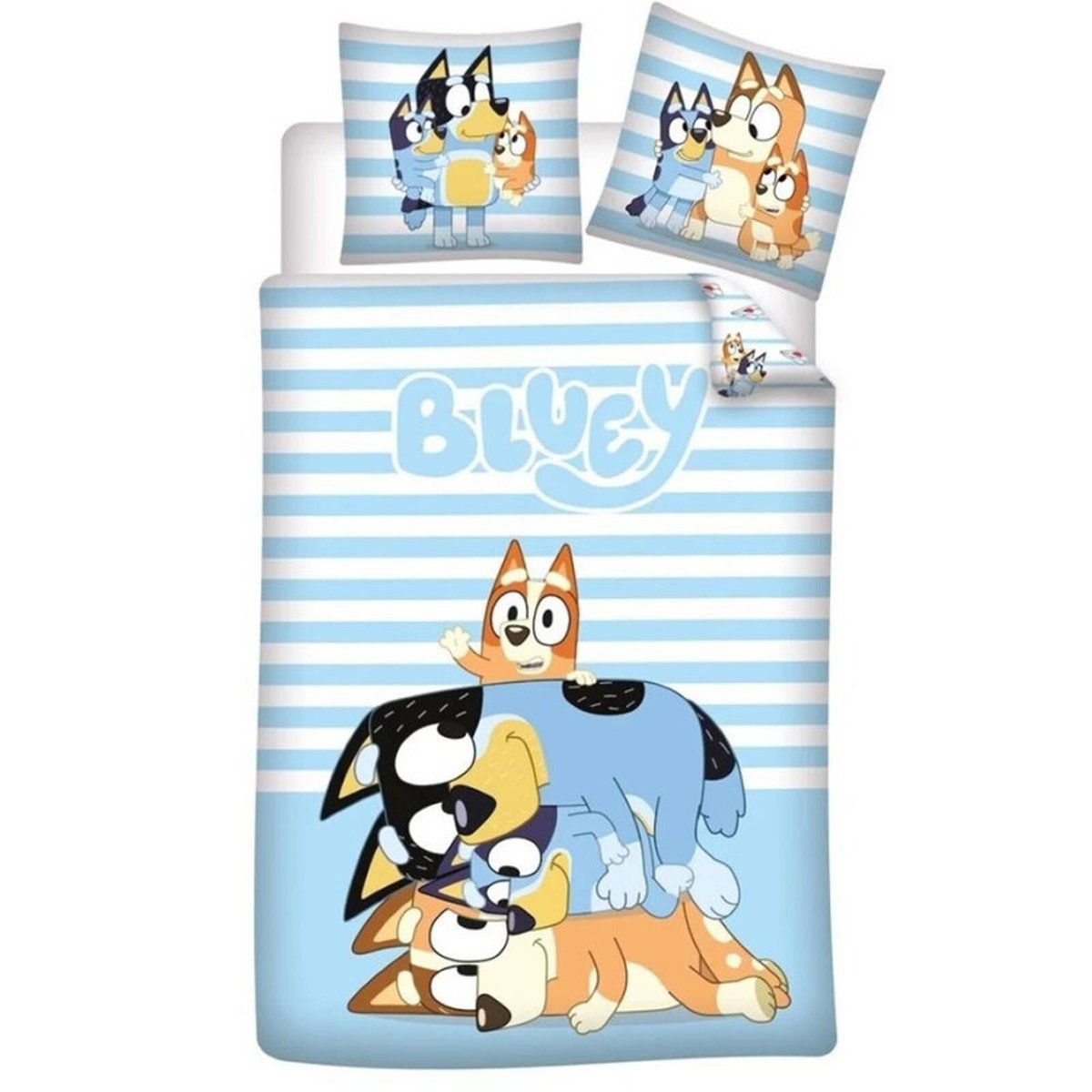 Bluey Family Time Cotton Quilt Cover Set - Single Bed Size - Bunnings ...