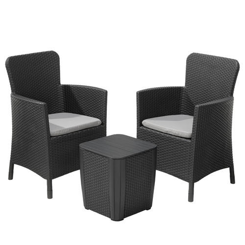 Keter Balcony Set With Storage Table - Bunnings Australia