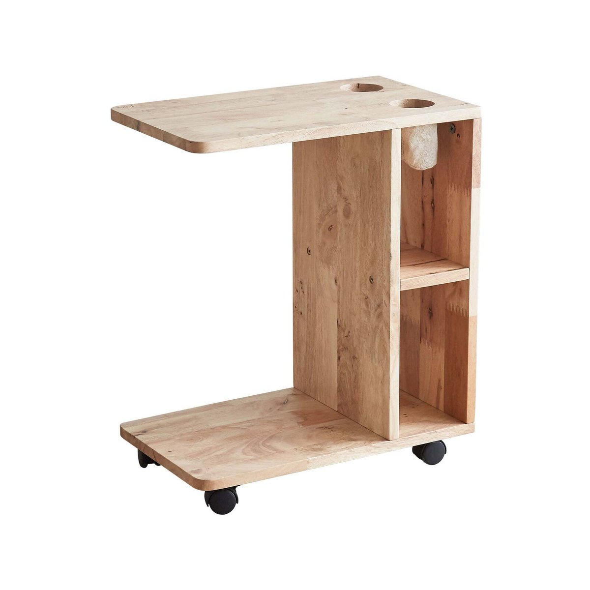 Natural Signature Mediem Raw Natural Movable Stand/Side Table ...