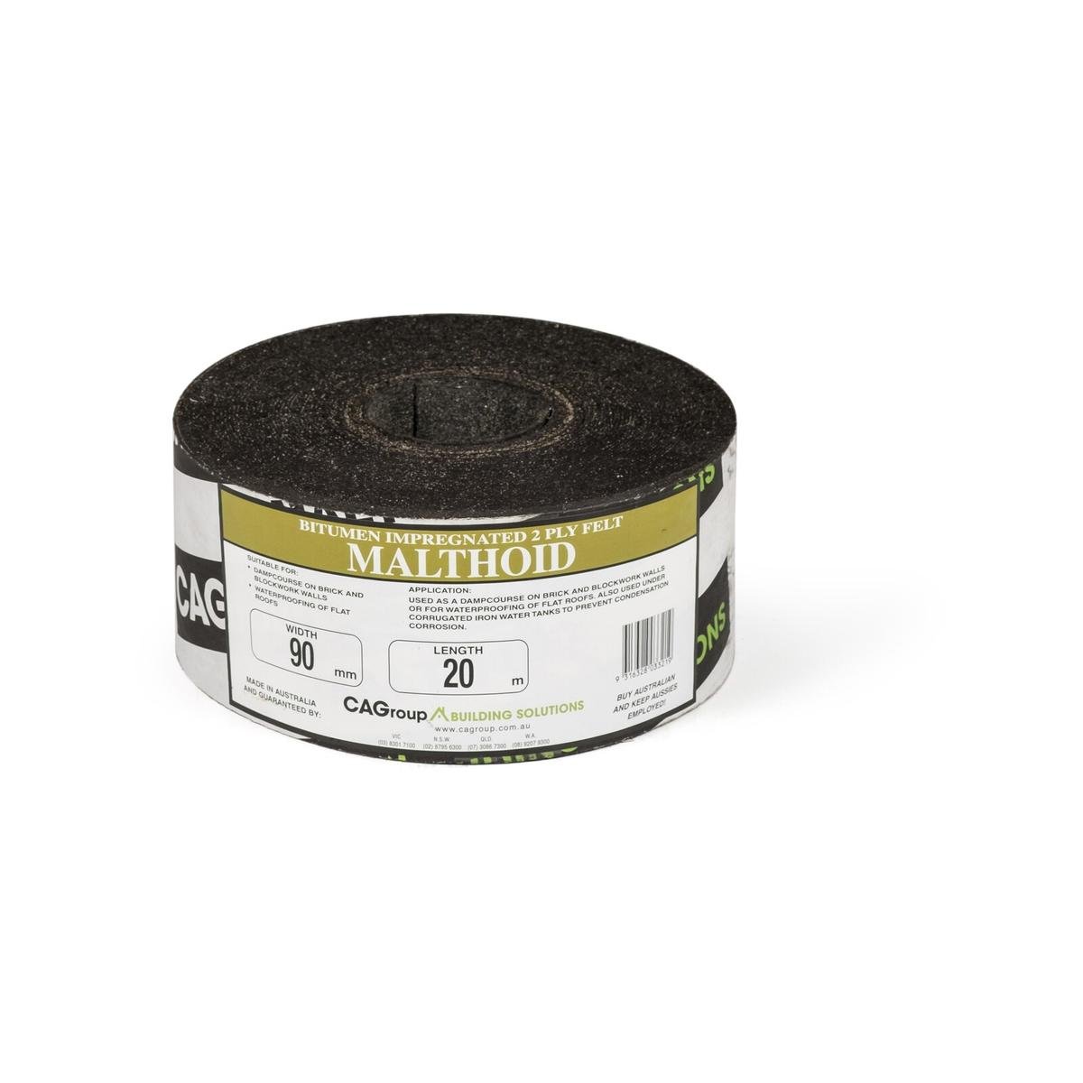 CAgroup 90mm x 20m Malthoid 2 Ply Bituminous Felt - Bunnings Australia