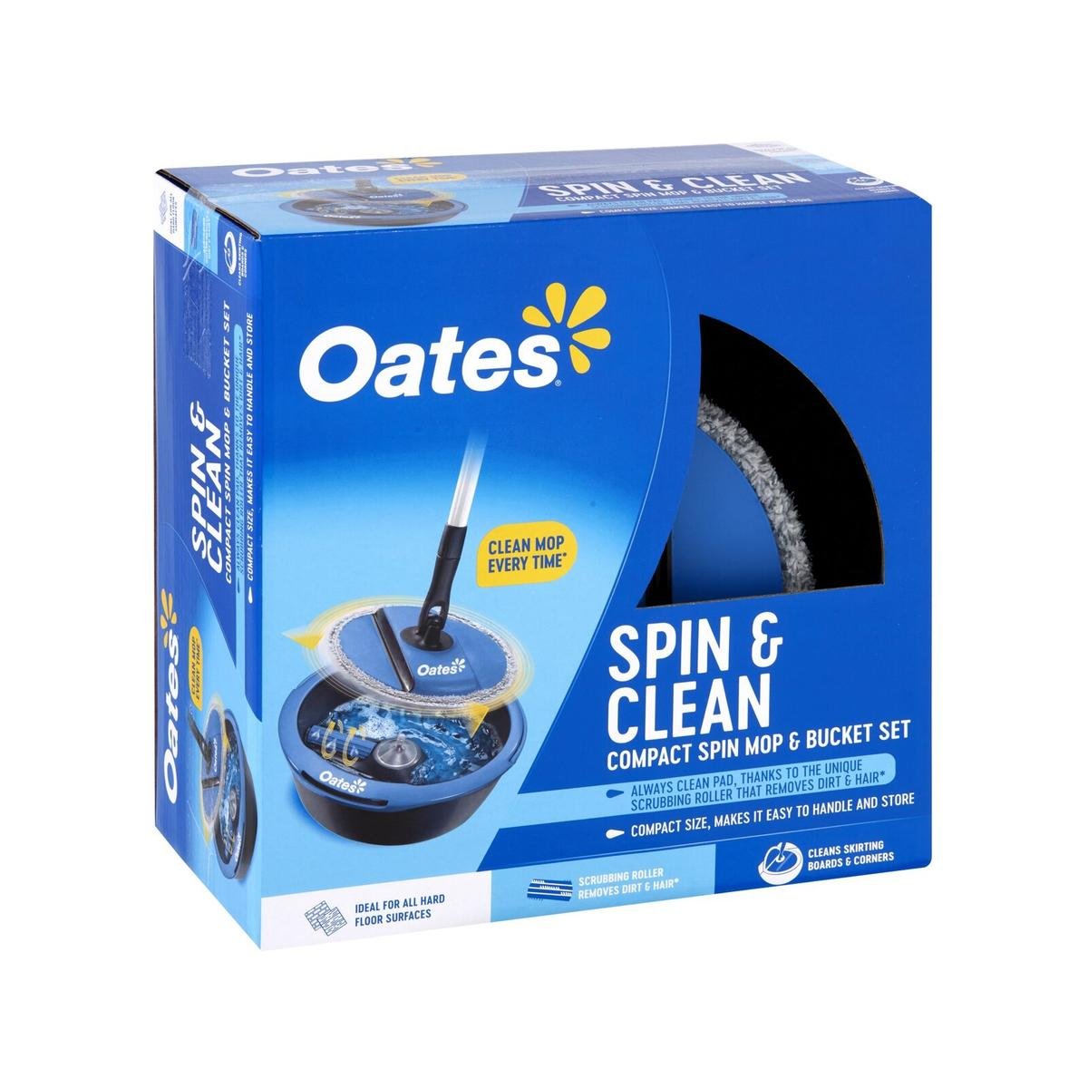 Oates Spin & Clean Compact Spin Mop & Bucket Set - Bunnings Australia