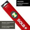 Sola Spirit Level 80cm Red 3 Patented Vials - Bunnings Australia