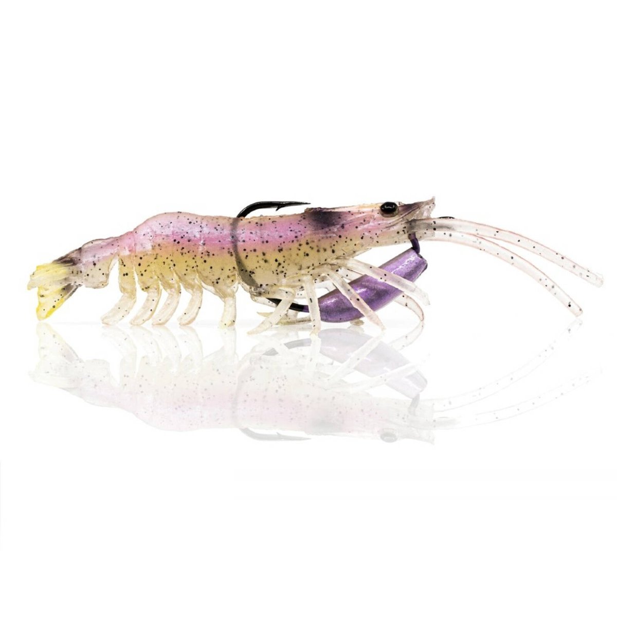 2 Pack of Chasebaits 65mm Flick Prawn Jnr Softbody Lure - Jelly Prawn ...