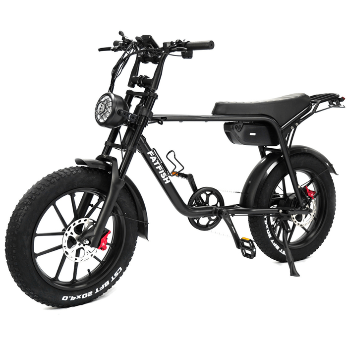 Fatfish OG 17AH Fat Tyre E-Bike Army Green - Bunnings Australia