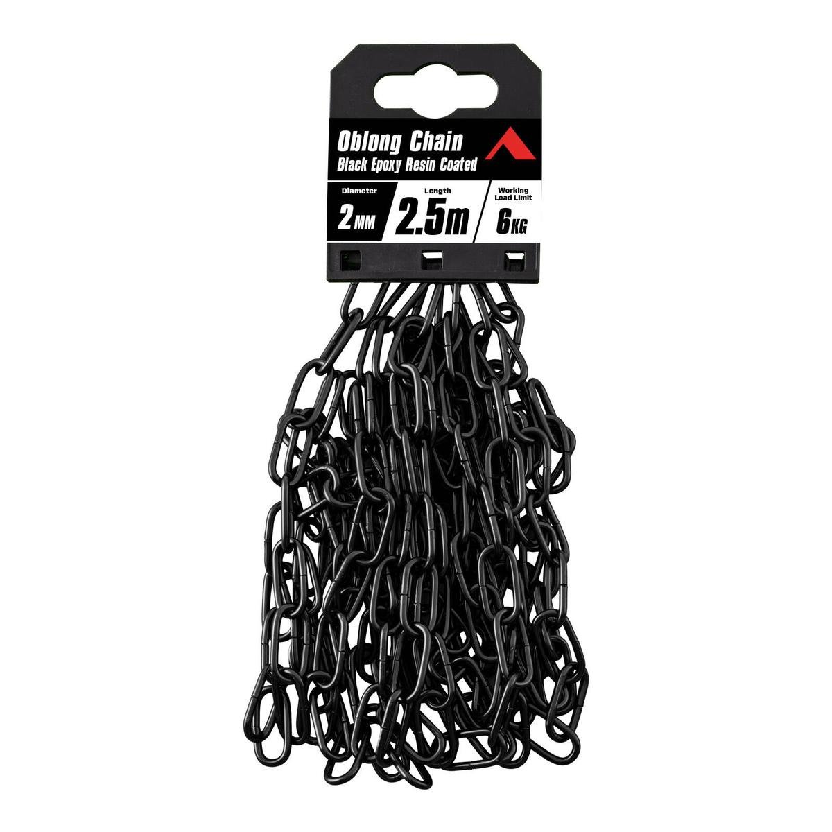 Pinnacle 2mm x 2.5m Black Matte Oblong Chain - Bunnings Australia