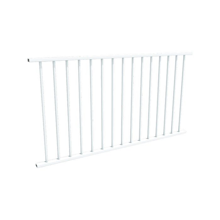 ProtectorAl 0901 - 1799 x 950mm Pearl White Aluminium Flat Top Round ...