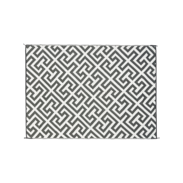 Outdoor Rug Camping Mat Luxe Grey And White