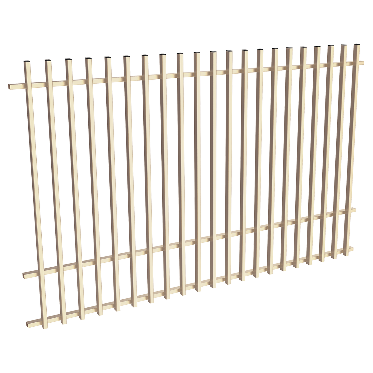 ProtectorAl 2400W x 1500H Primrose Aluminium Batten Pool Fence Panel ...