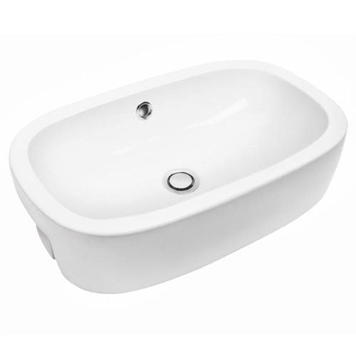 Fowler White Regent Semi Recessed Inset Basin - Bunnings Australia