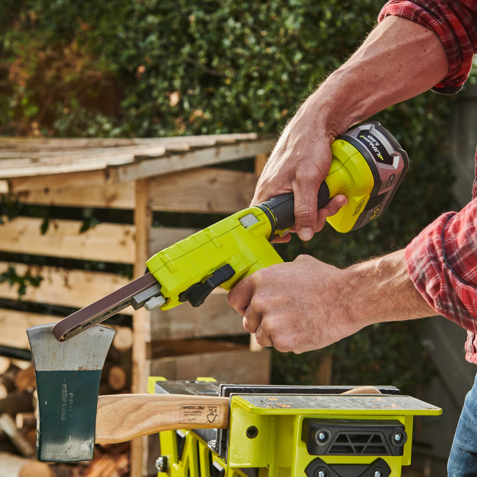 Ryobi power file store