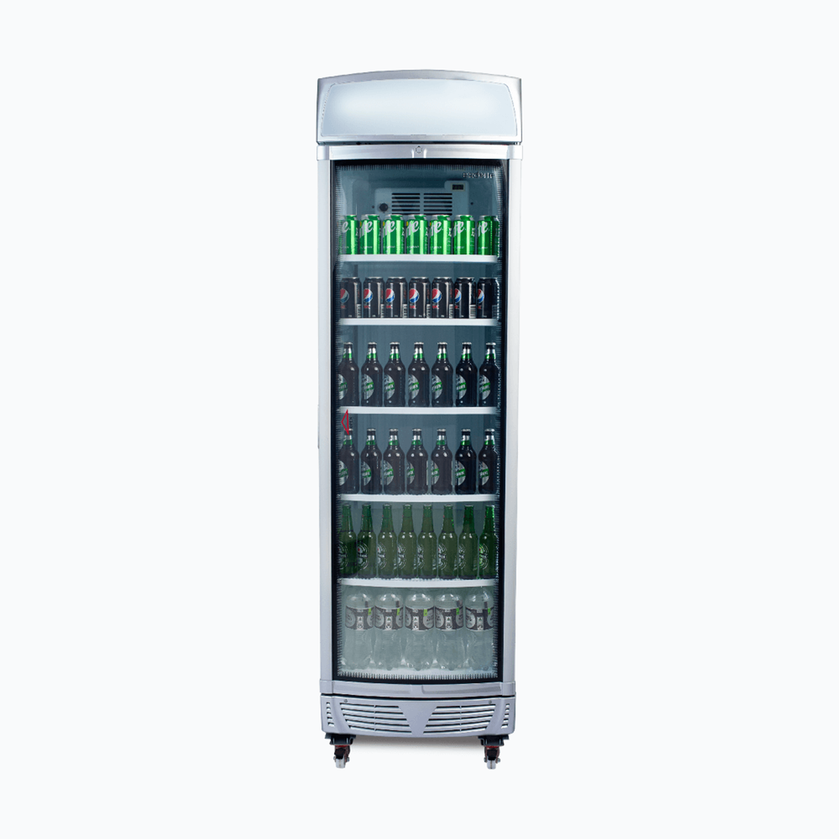 Bromic Upright Display Fridge - 380L - 1 Door - Curved Glass - Lightbox ...