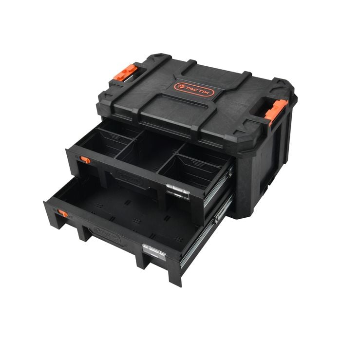 Tactix Modular 2 Drawer Tool Chest - Bunnings New Zealand
