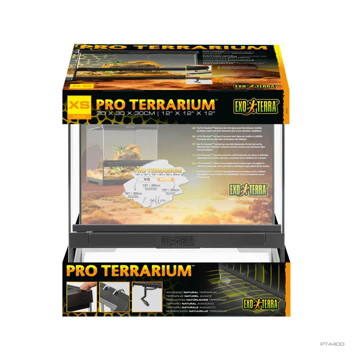 Exo Terra Pro Terrarium X-Small Wide 30x30x30cm - Bunnings Australia