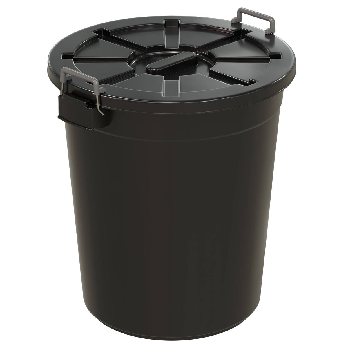 Handy Bins 113L Black Garbage Bin With Lid - Bunnings New Zealand