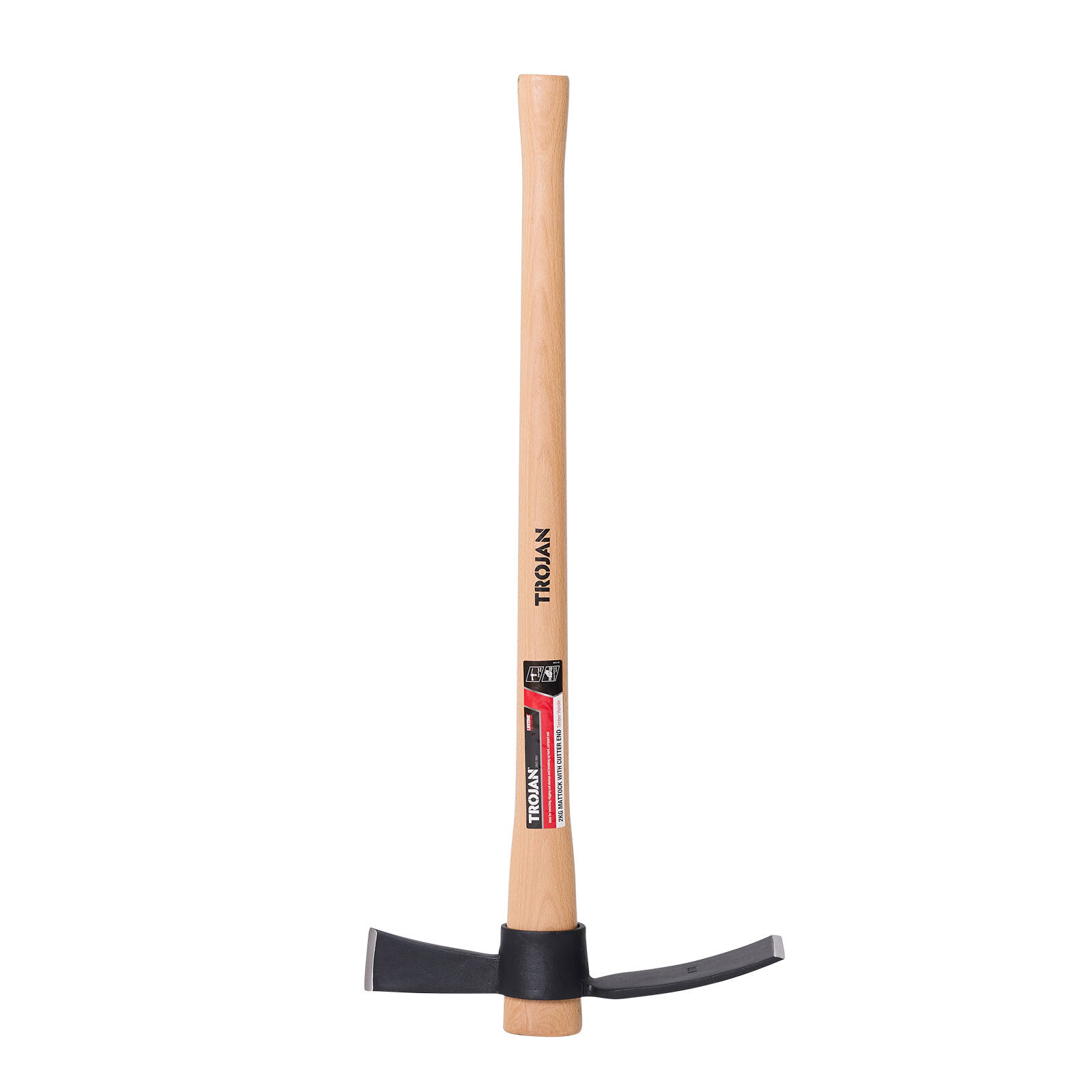 2kg Mattock With Cutter End Timber Handle | Trojan