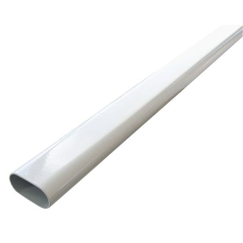 Italio 1.8m White Oval Wardrobe Rail With Brackets - Bunnings New Zealand