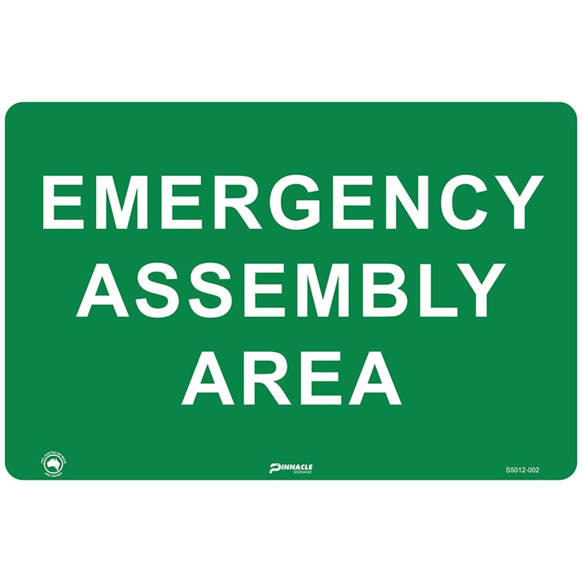 Pinnacle 600 x 400mm Poly Emergency Assembly Area Sign - Bunnings Australia