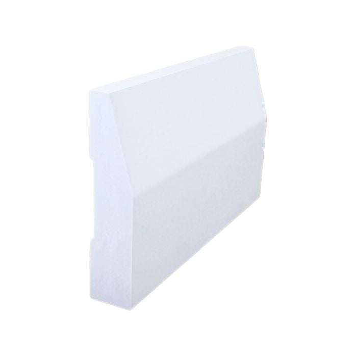 PermaTimber 67 x 15mm 2.7m Antique White PVC Half Splayed - 67 x 15 x ...