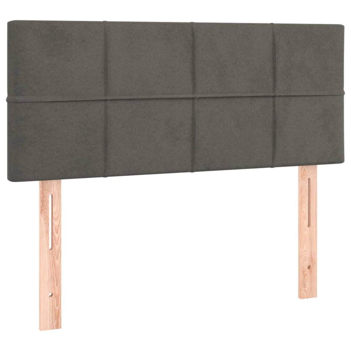 vidaXL Headboard Upholstered Bed Header Furniture Dark Grey 100 cm ...