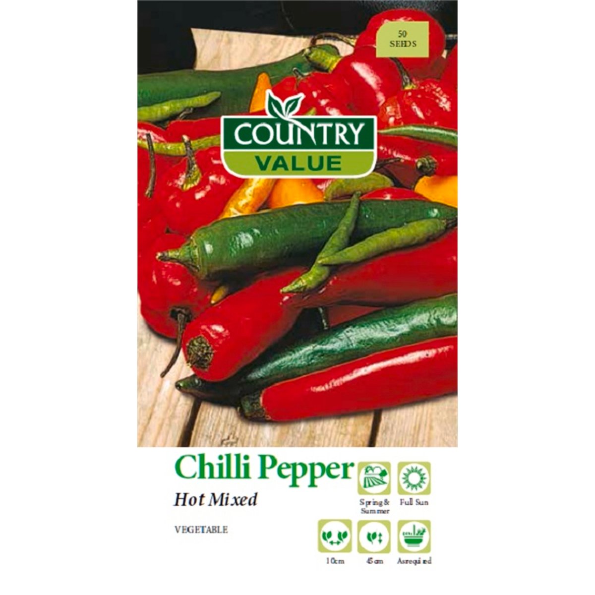 Country Value Seed Chilli Pepper Hot Mixed - Bunnings New Zealand