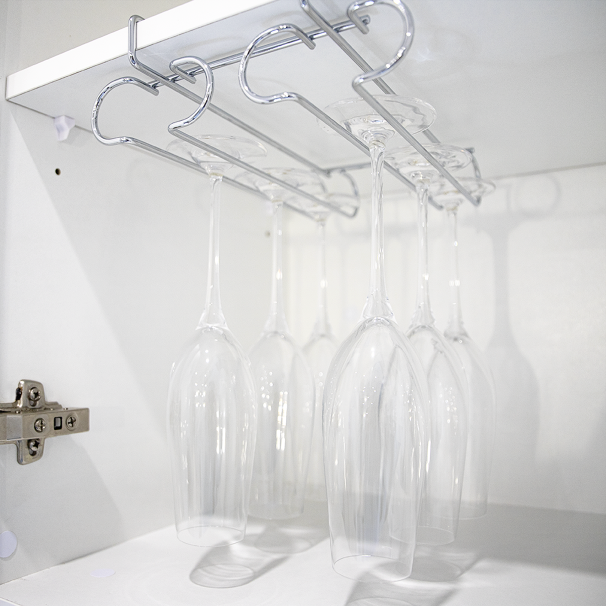 Bartender Undershelf 2 Rail Stemware Rack - Bunnings Australia