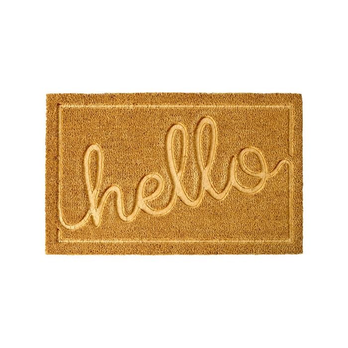 50 x 80cm Hello Coir Outdoor Mat - Bunnings Australia