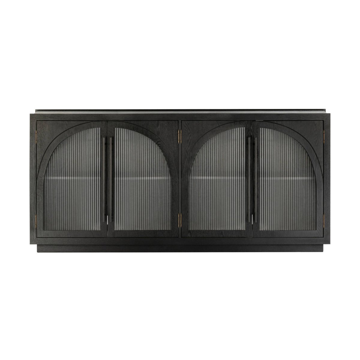 Charles 178cm Sideboard Modern 4 Door Storage Cabinet Unit Black ...