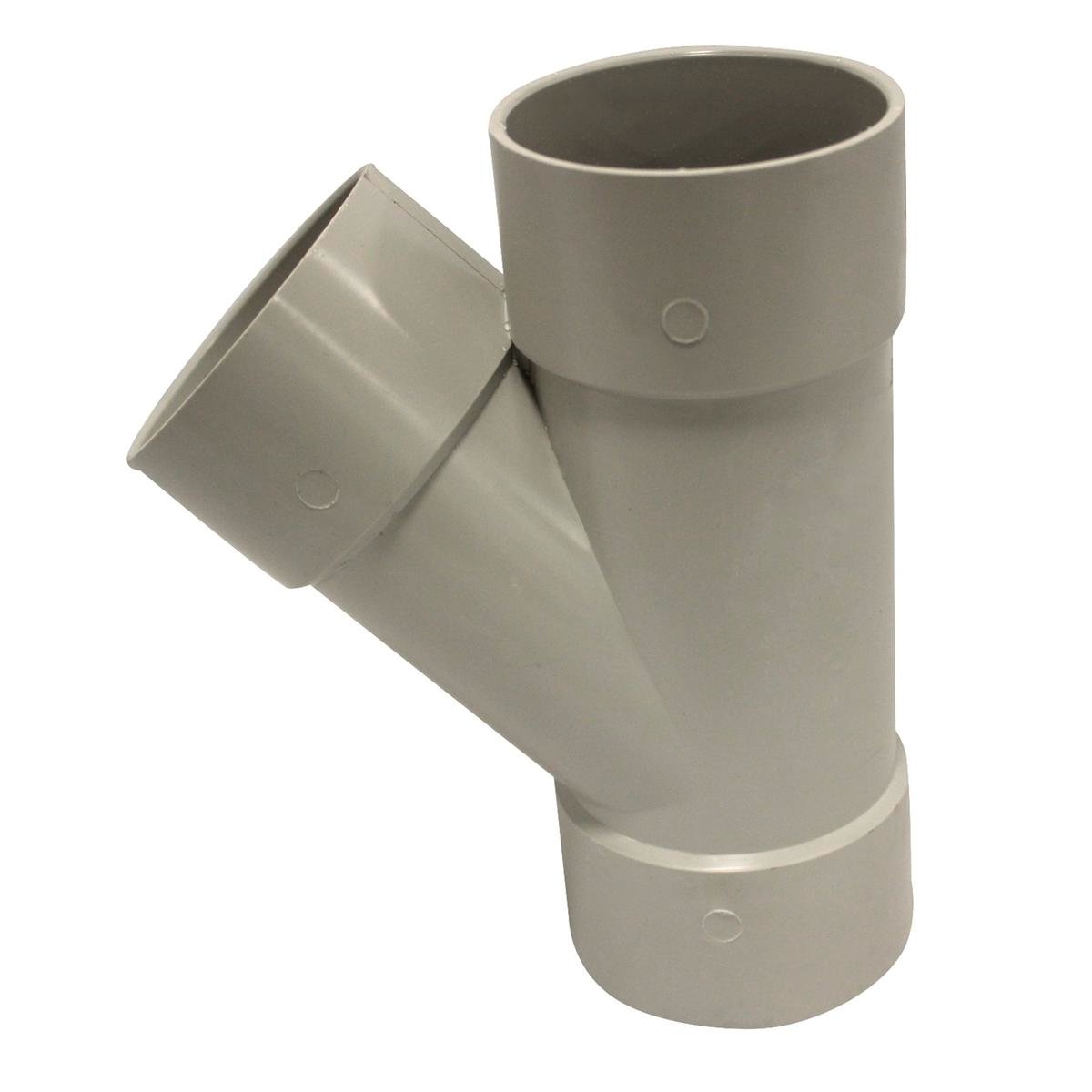 Holman 50mm 45° Female and Female PVC DWV Plain Junction - Bunnings ...