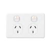 DETA X6 White Double Power Point - White - Bunnings Australia