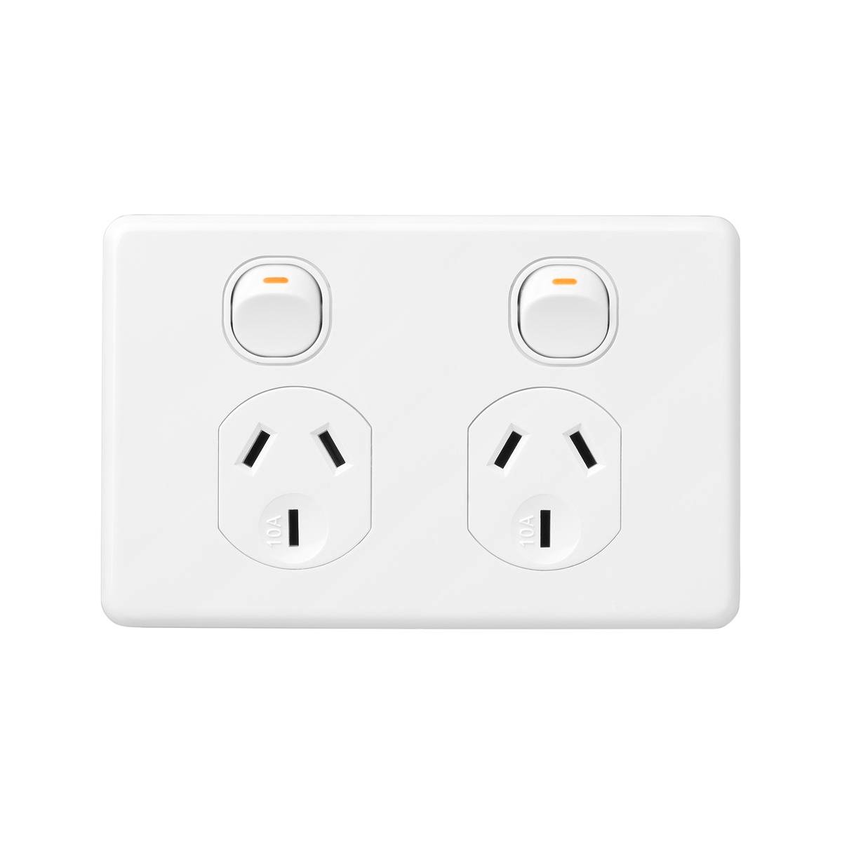 DETA X6 White Double Powerpoint - Bunnings Australia