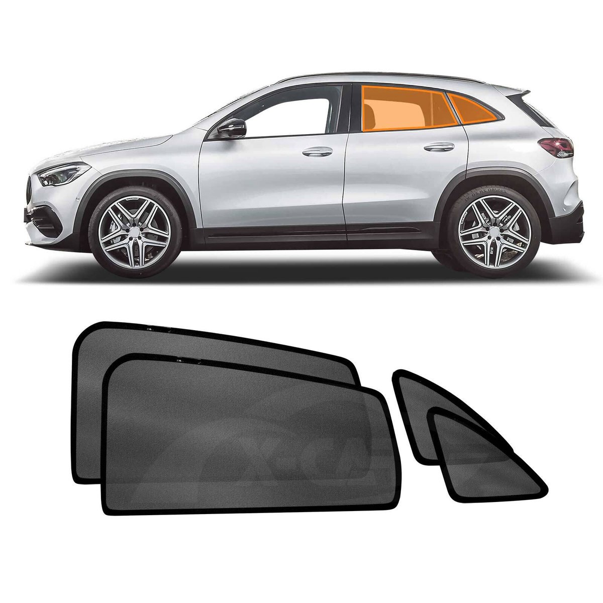 Rear Port Window Sun Shade for Mercedes-Benz GLA 2020-Onwards Car Sun ...