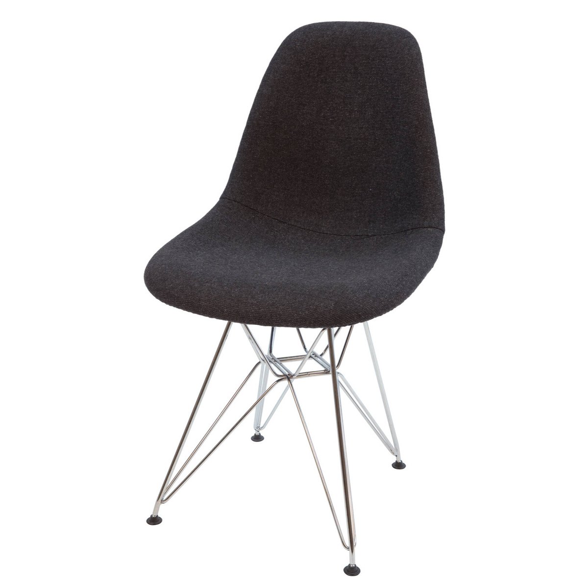 SKDL Replica Eames DSR Eiffel Chair Charcoal & Chrome - Bunnings Australia