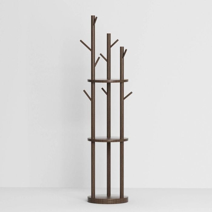 Lauft Rotating 3-Tier Hat Coat Clothes Rack Jacket Garment Hanger ...