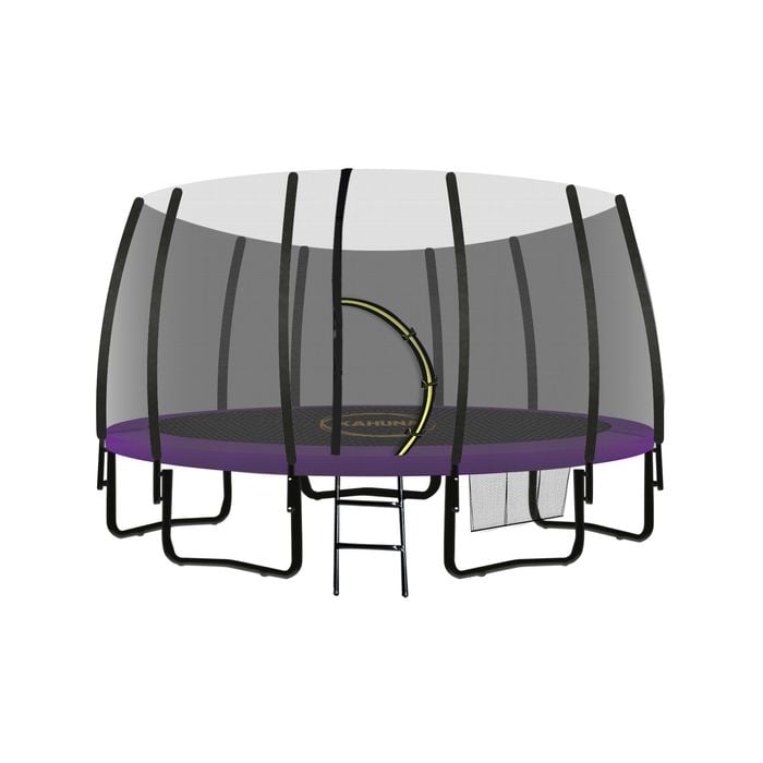 Kahuna Twister 12ft Springless Trampoline - Purple - Bunnings Australia