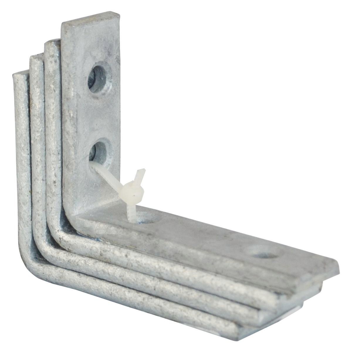 Carinya 75 x 50mm Galvanised Angle Bracket - 4 Pack - Bunnings Australia