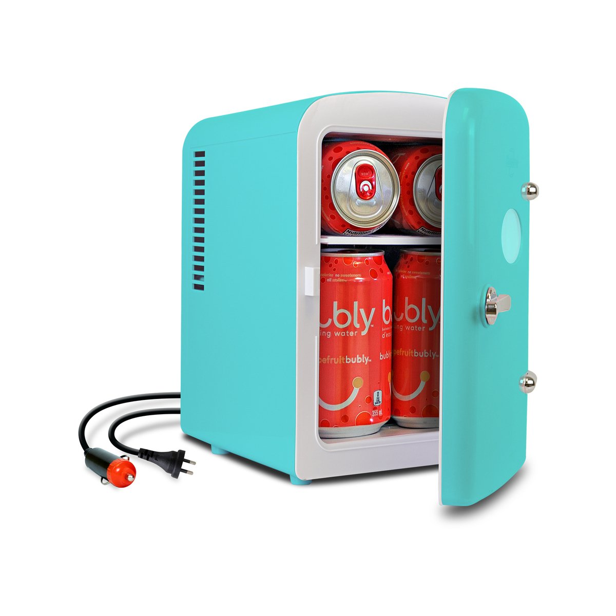 Koolatron 4l Green Retro Mini Fridge Portable Refrigerator Personal ...