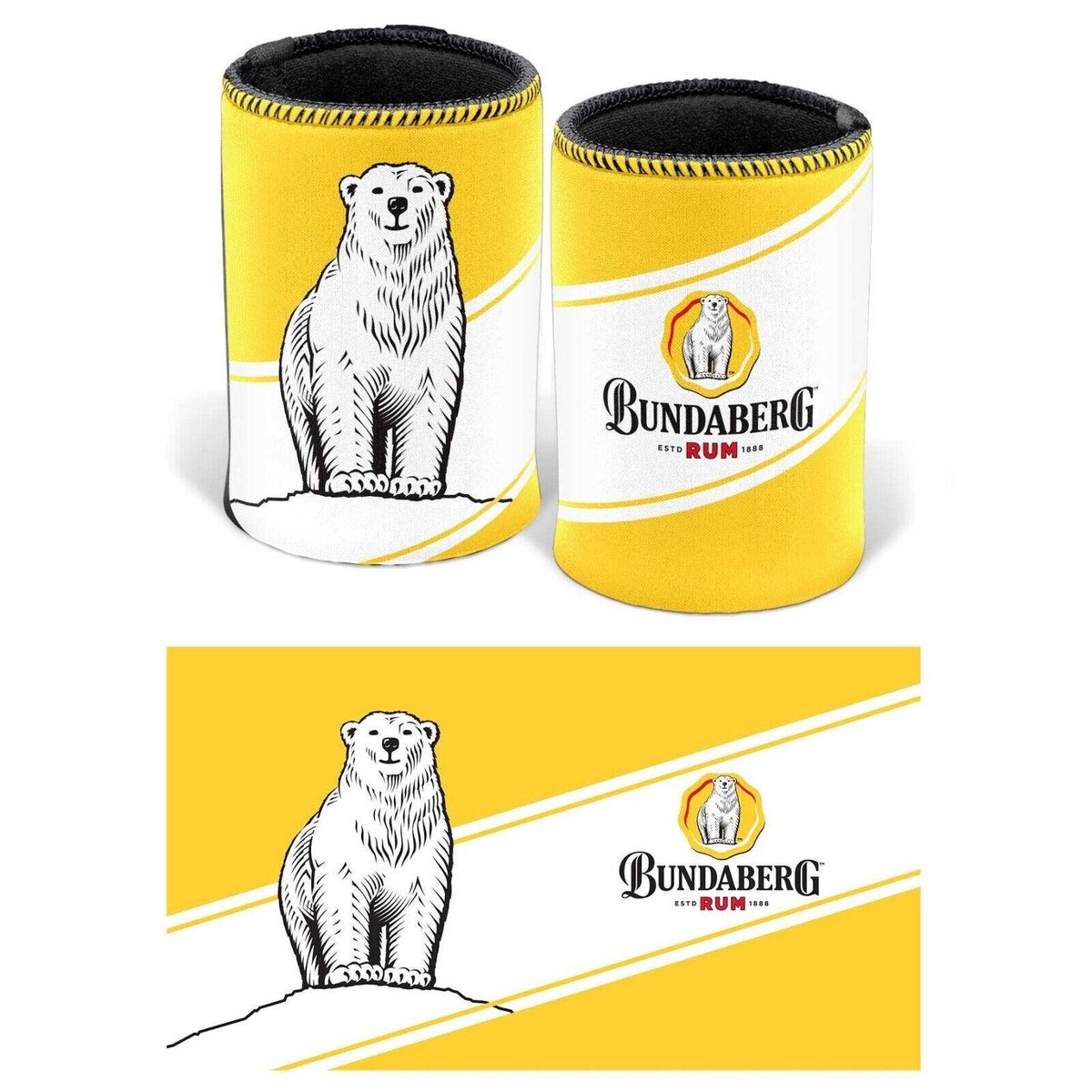 Bundaberg Rum Bear Stubby Cooler - Can Cooler - Bundy - Single ...