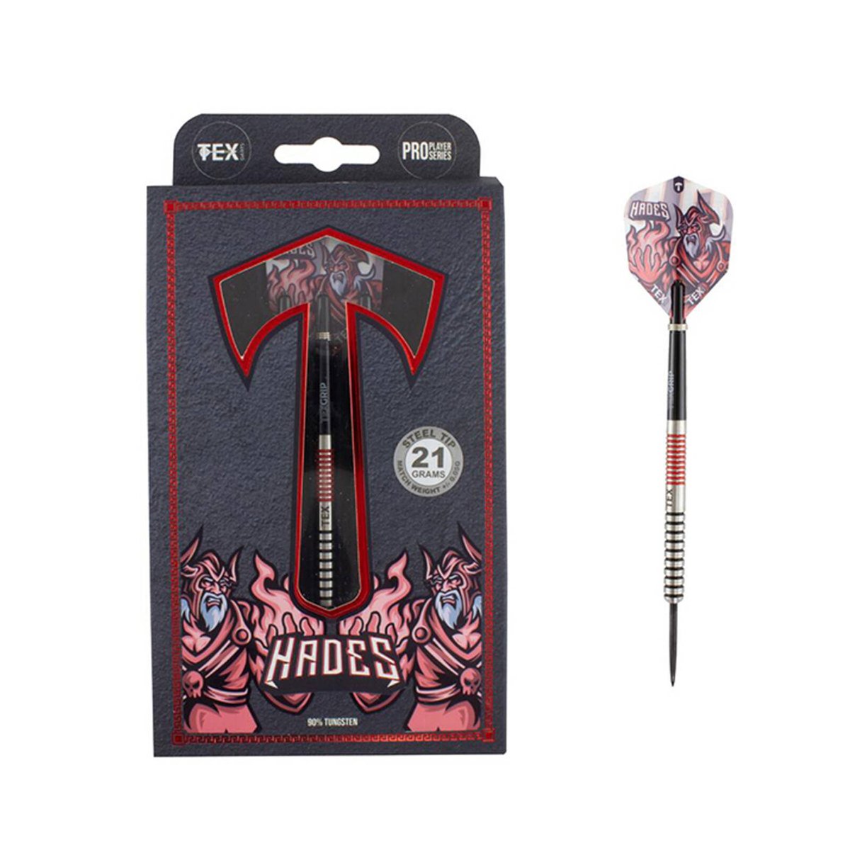 TEX 21g Hades 90% Tungsten Darts Barrel Shaft TEX Grip - Bunnings Australia