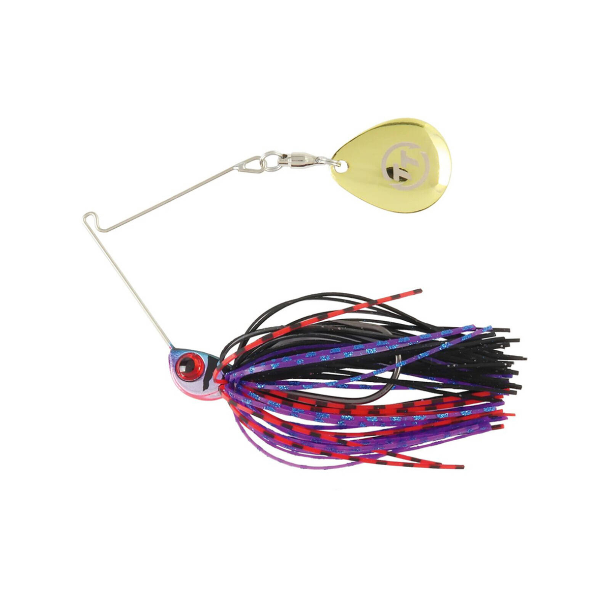 TT Lures 1/8oz Vortex+ Spinnerbait Fishing Lure - PURPLE NIGHTMARE ...