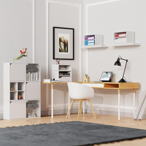 Flexi Storage Clever Cube White Gloss Medium Modra Storage Cube