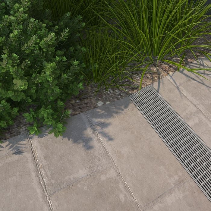 EasyDRAIN 1m Black Polymer Channel With 316 Stainless Steel Heel ...