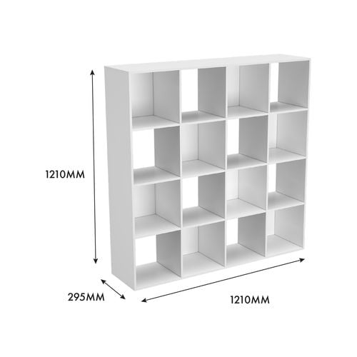 Flexi Storage Clever Cube 1210 x 1210 x 295mm White 4 x 4 Compact ...