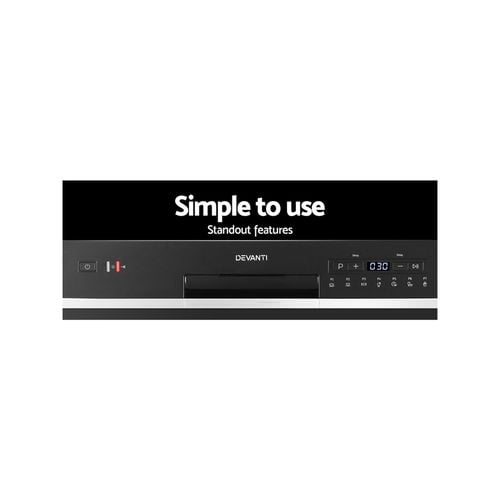 Devanti Benchtop Dishwasher 6 Place Setting Black - Bunnings Australia