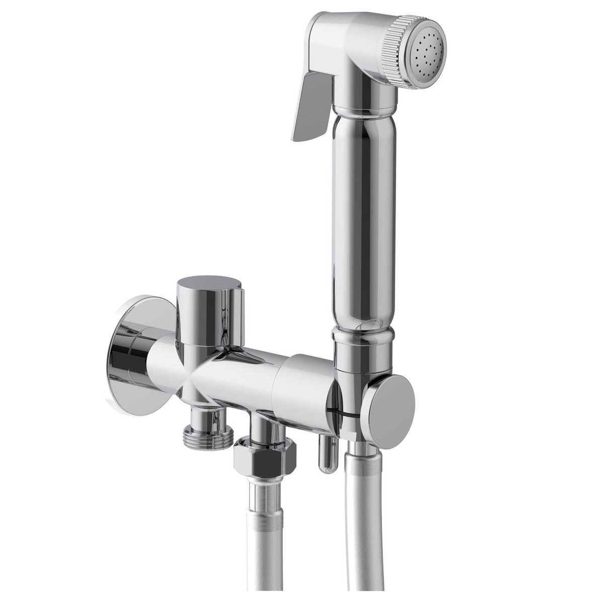 evekare 1.2m Chrome Bidet Spray Kit With Diverter Holder - Bunnings Australia