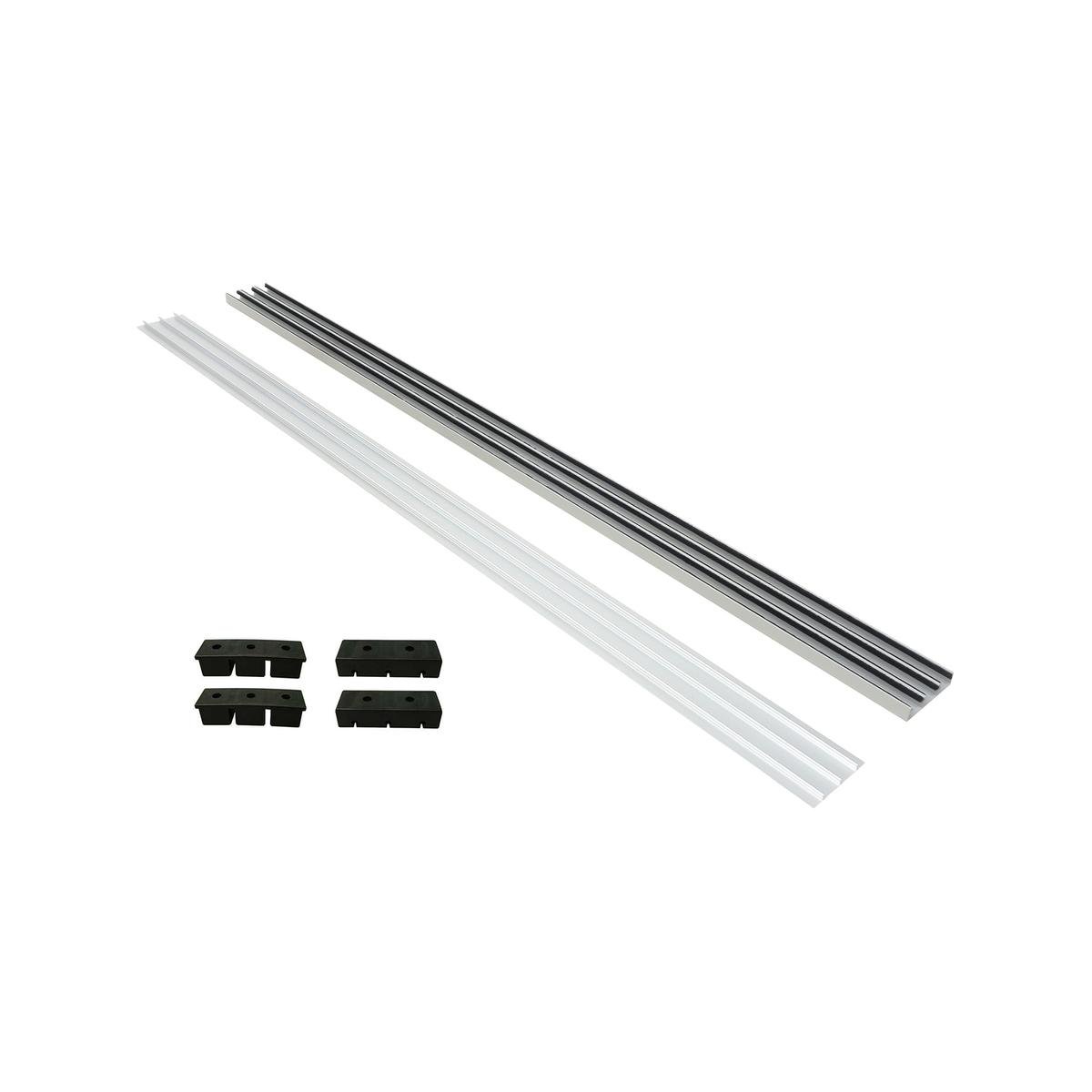 Polar Modular Shutters Silver Grey Exterior Shutter Aluminium Track Kit ...