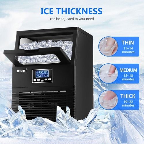 Maxkon Ice Maker Auto Cleaning With Lcd Display Home And Commercial Ice ...