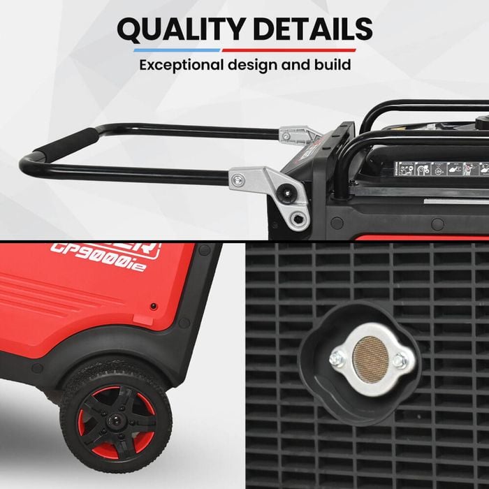 GENPOWER 8.5kW Peak 8.2kW Inverter Generator, Push Button & Remote ...