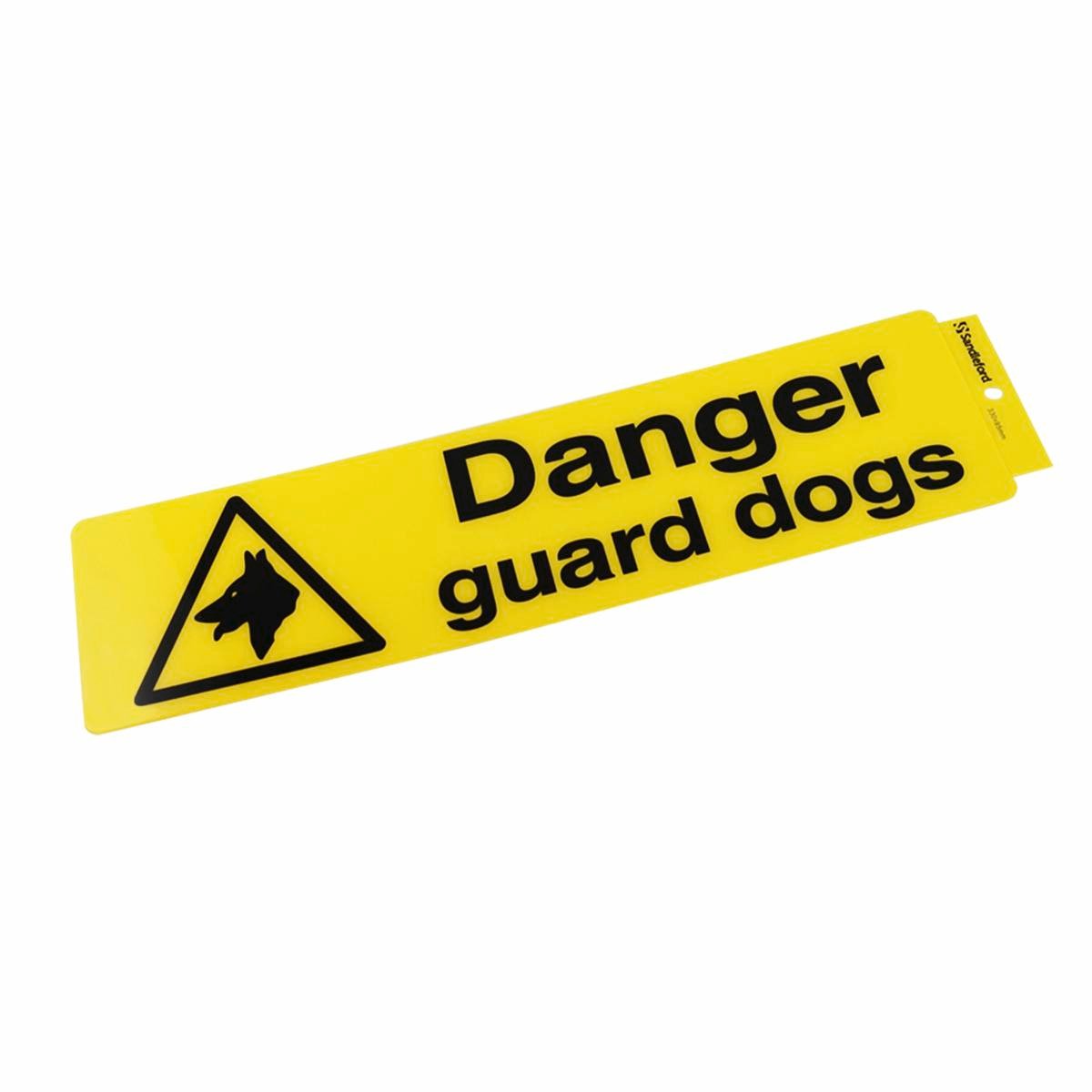 Sandleford Danger Guard Dogs Self Adhesive Sign - Bunnings Australia